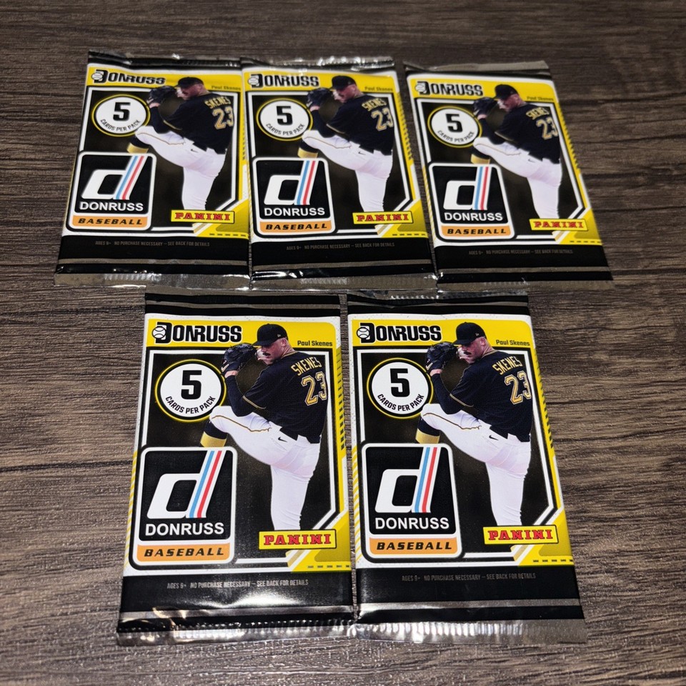 (5)2024 Donruss Baseball-5 Card Packs-Factory Sealed-Free Shipping-- | eBay