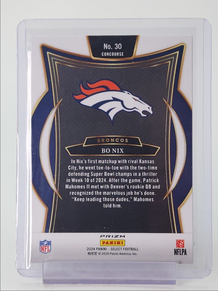 BO NIX 2024 SELECT CONCOURSE ROOKIE RED BLUE SHOCK B RC Q1940 | eBay