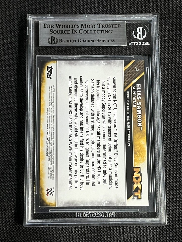 ELIAS SAMSON 2016 TOPPS NXT THEN NOW FOREVER RC SIGNED AUTO CARD BAS ...