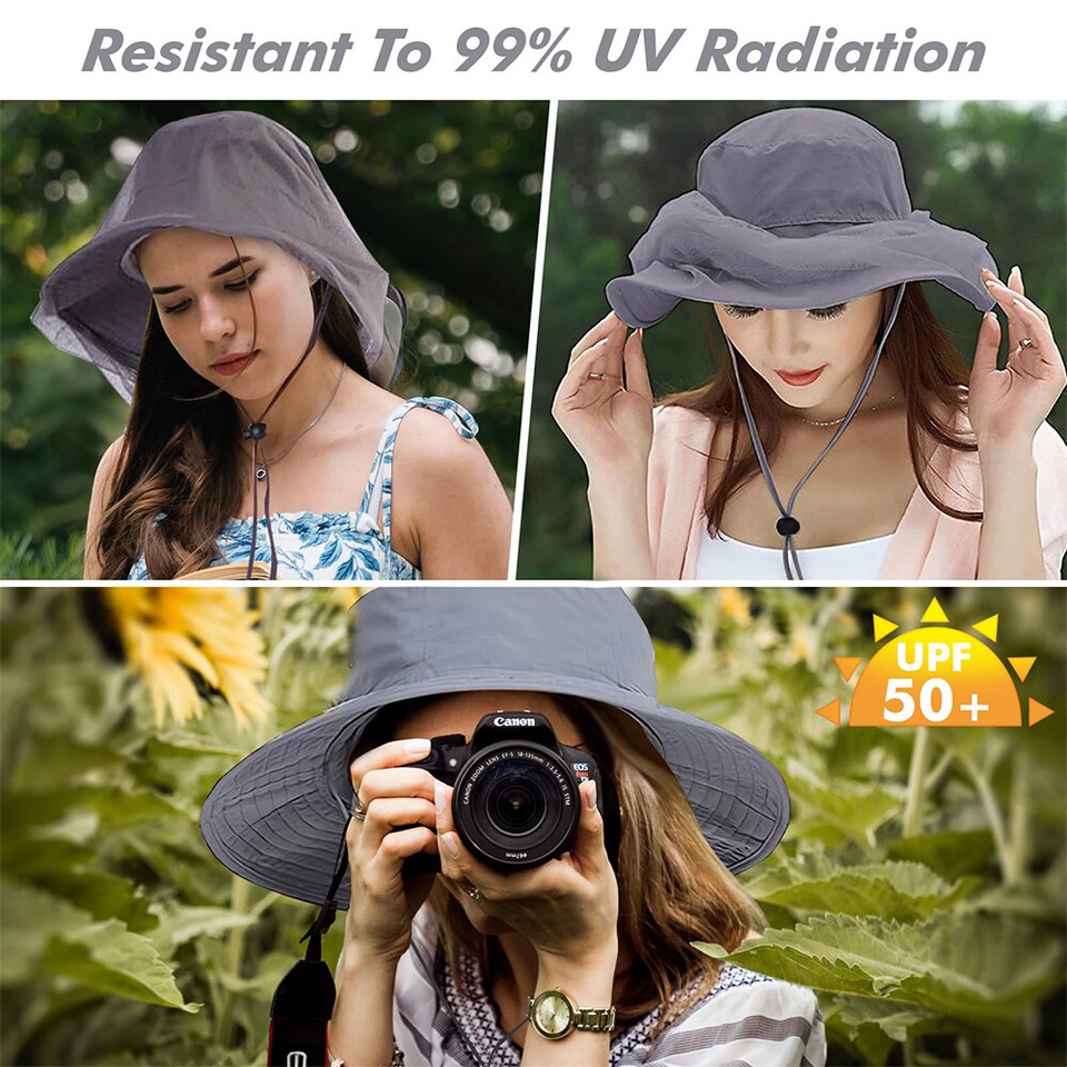Mosquito Insect Hat With Bug Net Mesh Head Sun Bee Protection Fishing ...