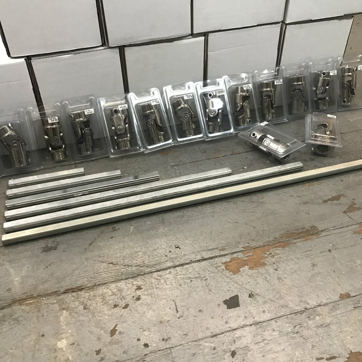 36" Mustang II Manual Rack 9/16"-26 x 3/4" DD Column Spline Steering ...