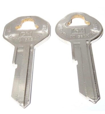2 OEM KEY BLANKS 1955-1957 Chevrolet Bel Air Nomad Wagon B10 B11 32318 ...