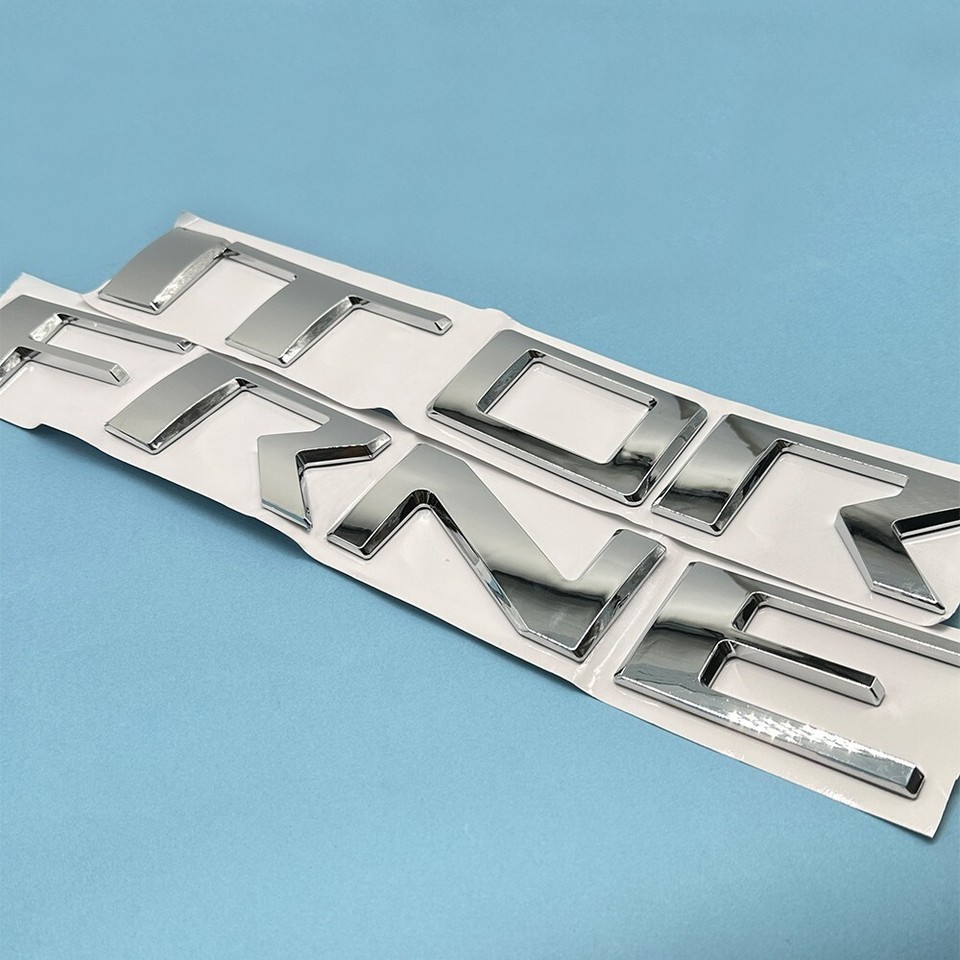 2022-2024 Nissan Frontier CHROEM 3D Raised Tailgate Letters Badge | US ...