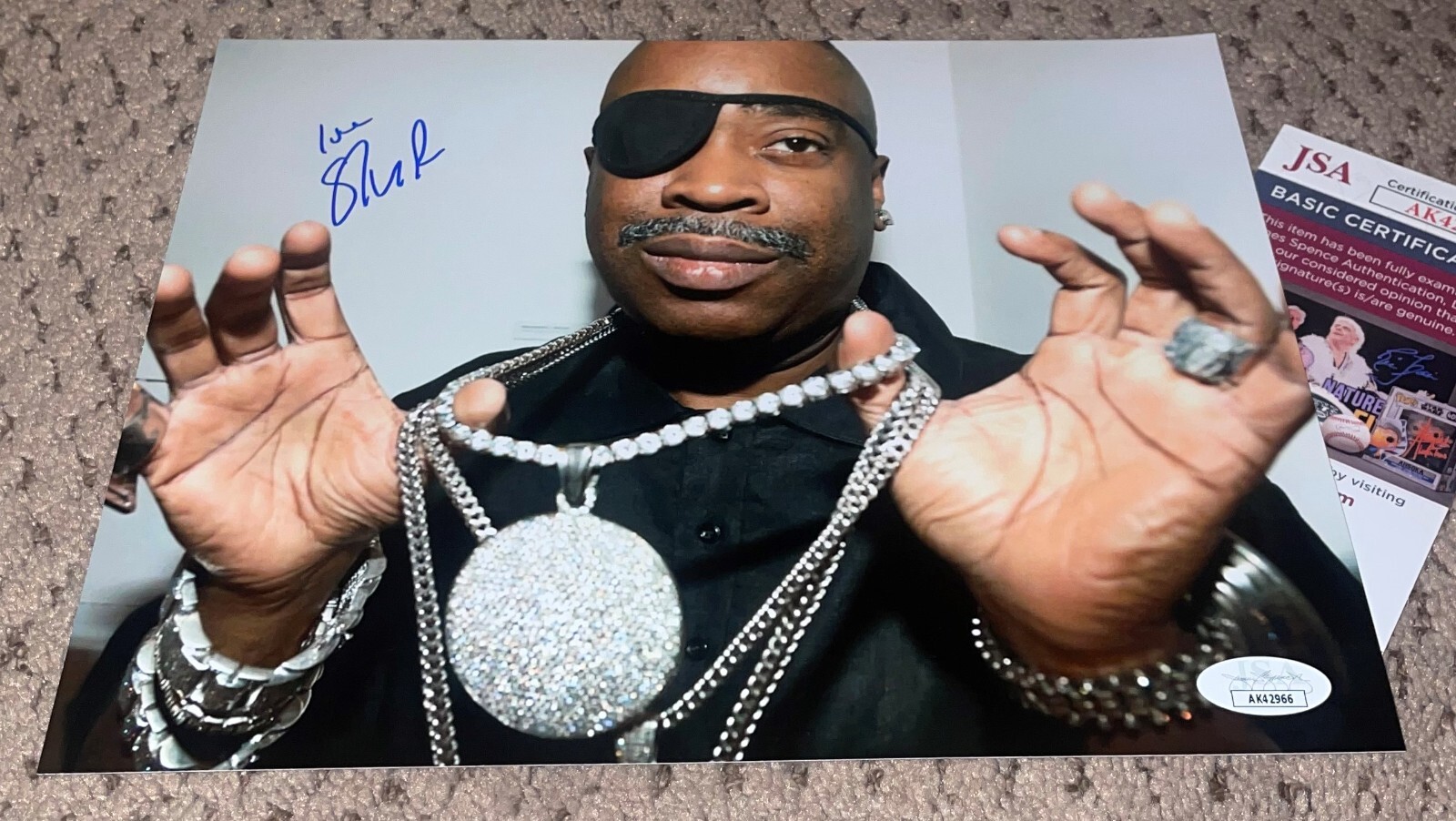 SLICK RICK SIGNED 8X10 PHOTO JSA AUTOGRAPH RAP CHILDRENS STORY THE ...