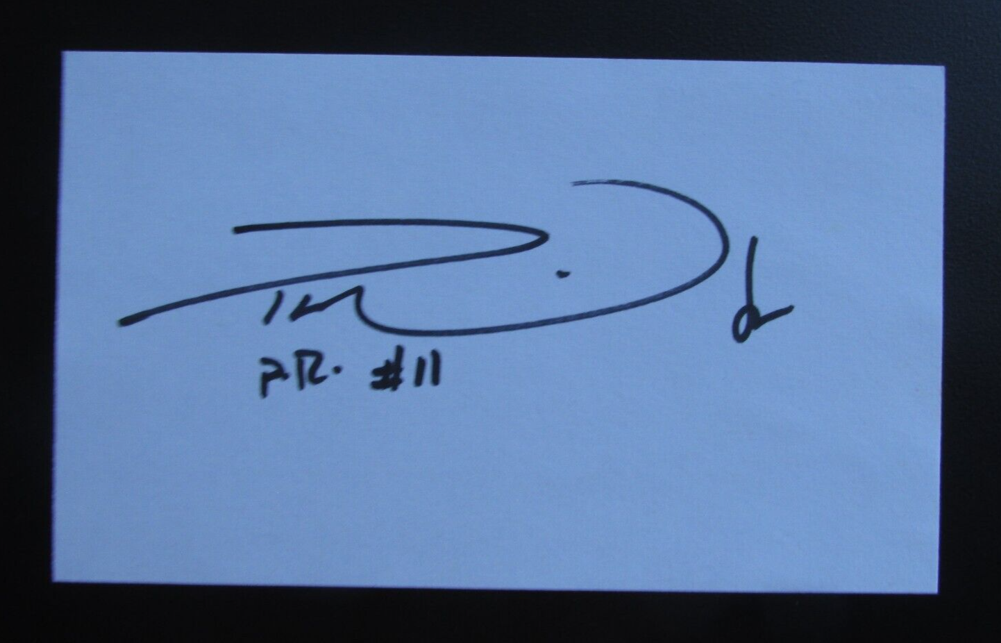 IVAN DEJESUS JR SIGNED AUTOGRAPH 3X5 INDEX CARD MLB 2011 DODGERS RED ...