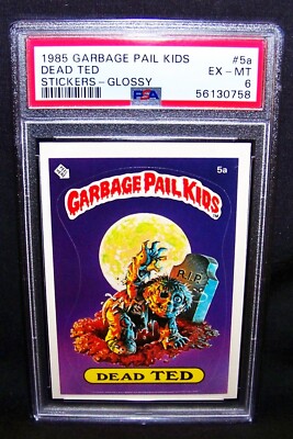 GARBAGE PAIL KIDS, 1985 1st Series #5a Dead TED, Award, GLOSSY, OS1 ...
