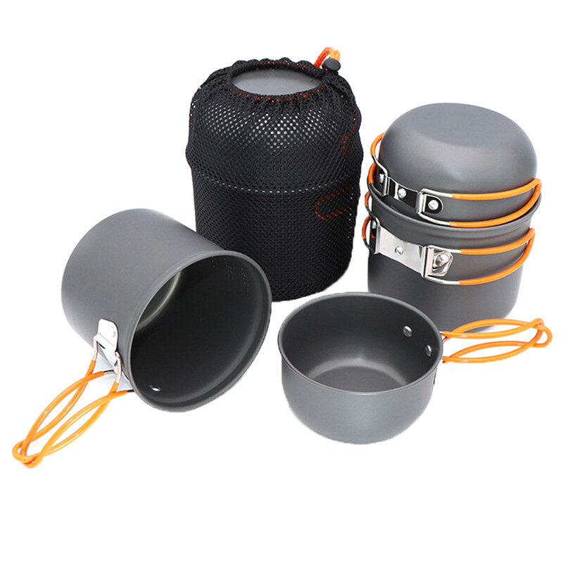 Camping Picnic Barbecue Pot With Single Picnic Portable Folding Pot ...