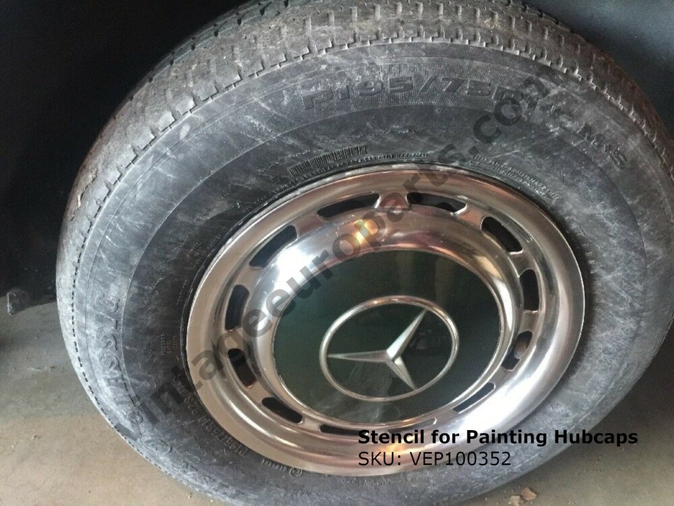 Wheel Hubcap Tool Stencil 14 inch for Mercedes W 107 108 109 111 113 ...