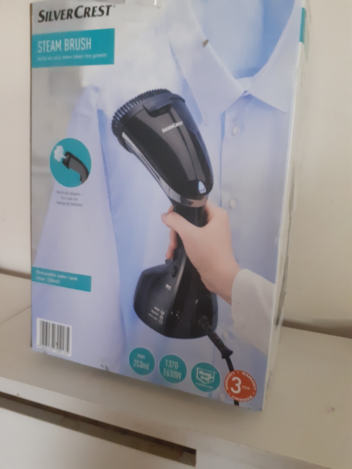 Silvercrest Steam Brush Quick Easily Removes Wrinkles From Garments ...