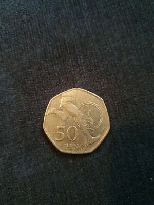 COLLECTABLE 50p coin Extremely RARE Runner Roger Bannister, circulated ...