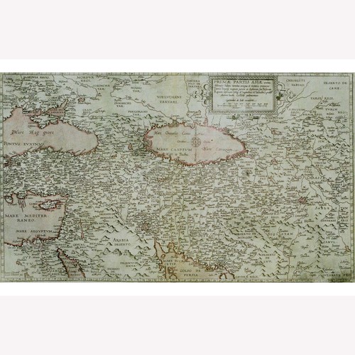 Prime Partis Asia, Historic Map by Gerard de Jode, 1577 | eBay