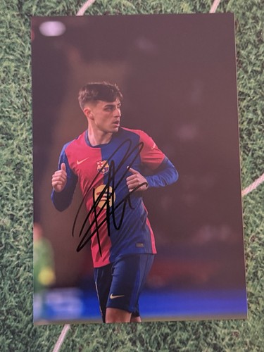 COA Foto ZERTIFIKAT PEDRI Autogramm Signiert Autograph FC BARCELONA ...