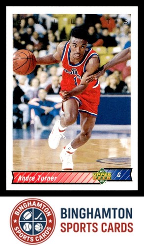 1992-93 Upper Deck #25b Andre Turner Washington Bullets | eBay