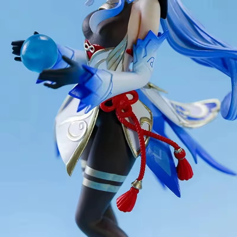 23CM Genshin Impact Ganyu Anime Figure Black Silk Standing Model Toy ...