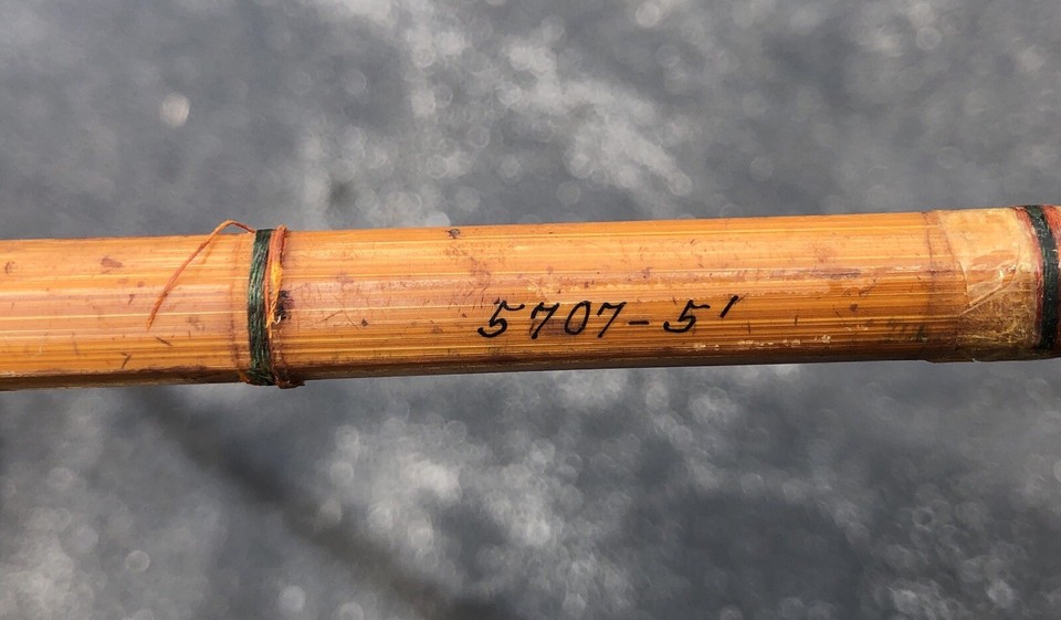 V L & A CHICAGO SPLIT BAMBOO Fishing Rod- PAT Feb 15, 1927 5’0” Pole ...