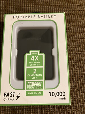 New Powertek Compact Portable Charger - Battery Bank 10,000 mAh Mico ...