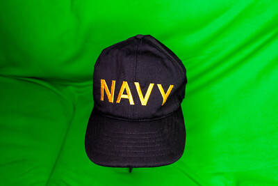US Navy USN Recruit Training Capping Ceremony Blue Embroidered Baseball ...