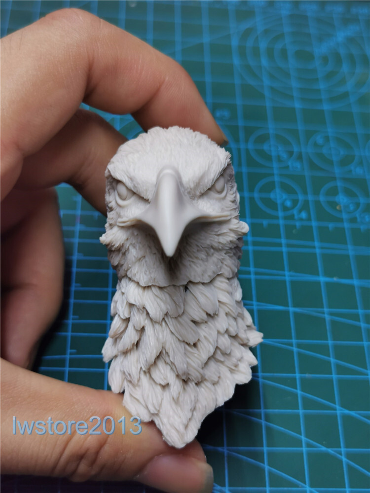 1/12 Eagle Animal Head Sculpt Carved For 6" Male Action Figure Body ...