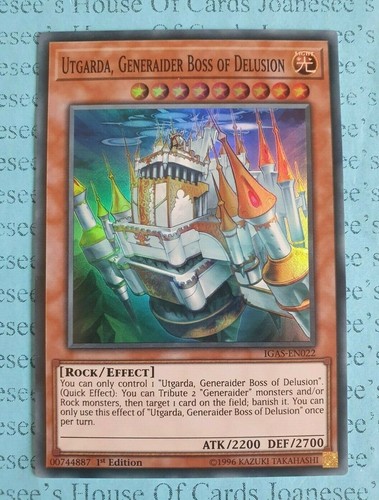 Utgarda, Generaider Boss of Delusion IGAS-EN022 Super Rare Yu-Gi-Oh ...