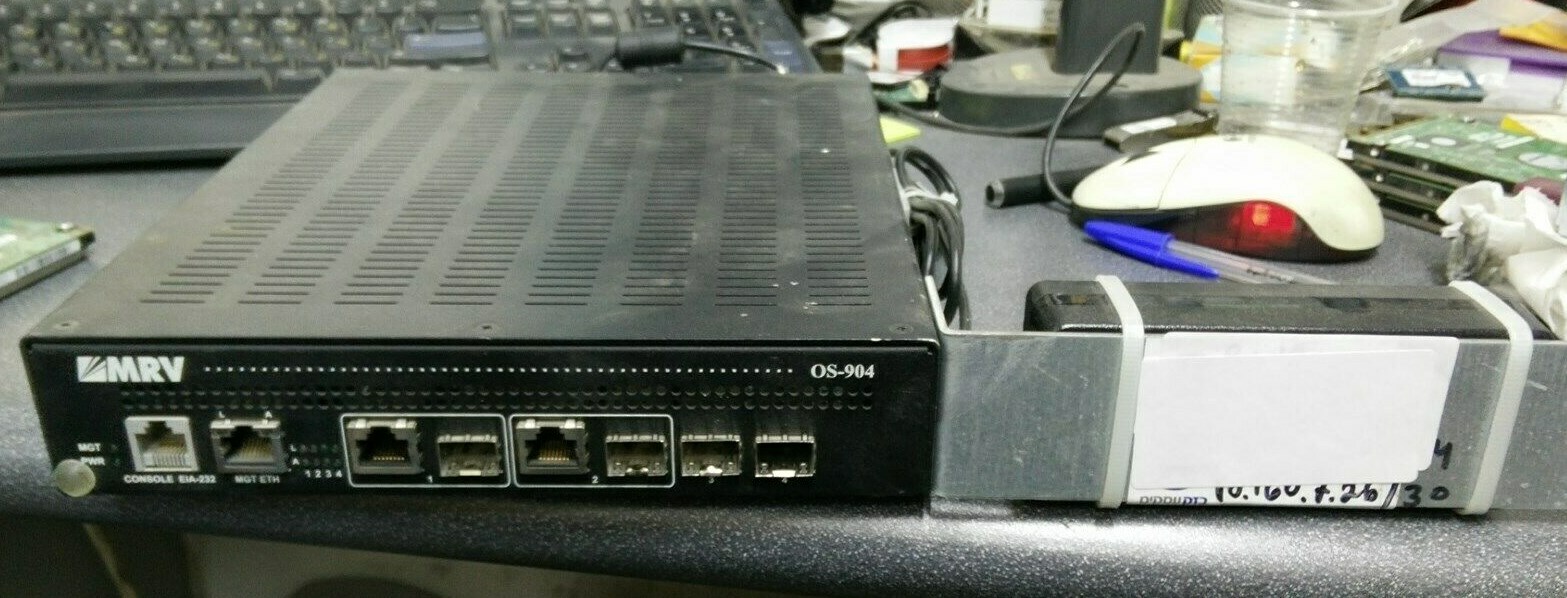 MRV OS904/DC-1 INTELLIGENT ETHERNET SVCS DEMARC PLATFORM - 2 TRI-MODE w ...