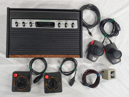 Atari Sears 2600 Recapped Heavy Sixer Six Switch Console Complete Setup ...