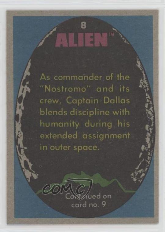 1979 Topps Alien Arthur Dallas Tom Skerritt Captain Dallas #8 01v6 | eBay