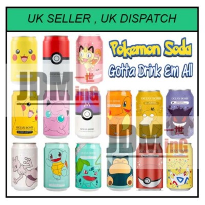 Pokemon Ocean Bomb Collectors Soda Drink CANs - Pokemon Soda Drink ...