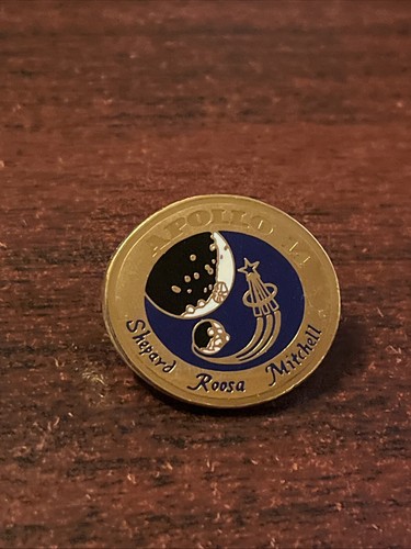 Apollo 14 Mission Shepard Roosa Mitchell Space Shuttle NASA Lapel Hat ...