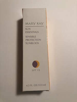 MARY KAY Sun Essentials Sensible Protection Sunblock SPF15 4.5 fl oz | eBay
