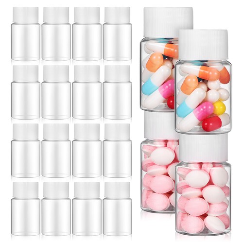 20 Pcs Small Plastic Bottles Travel Mini Containers for Empty ...