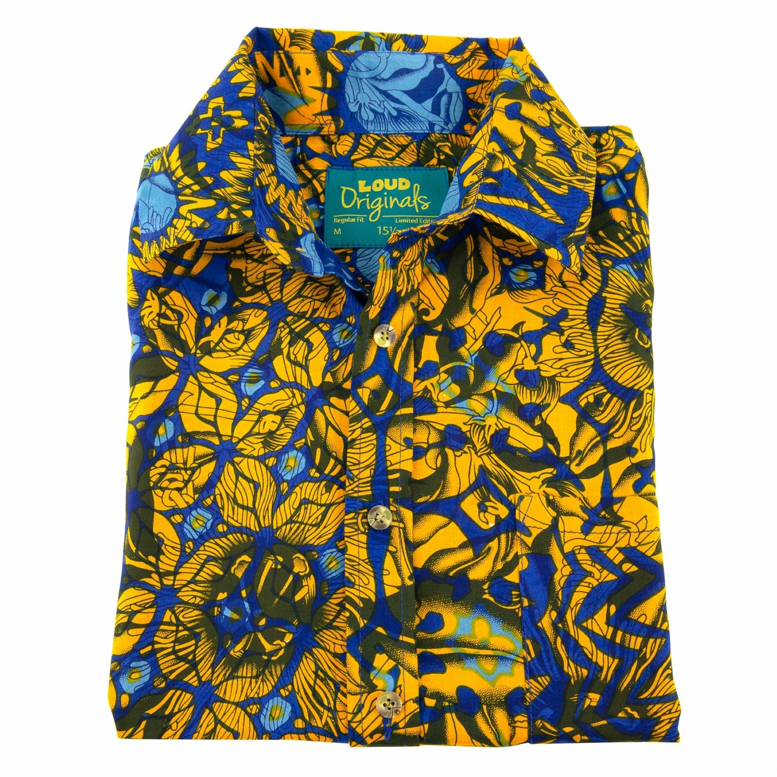 Mens Shirt Loud Originals REGULAR FIT Sunflower Orange Retro ...