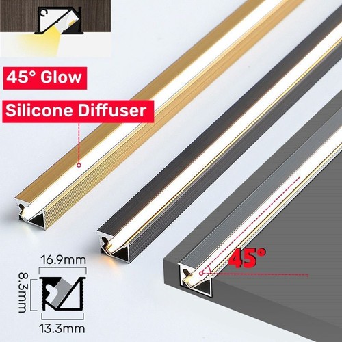 Aluminum Profile For Hidden Cabinet Led Strip Backlight Recessed ...