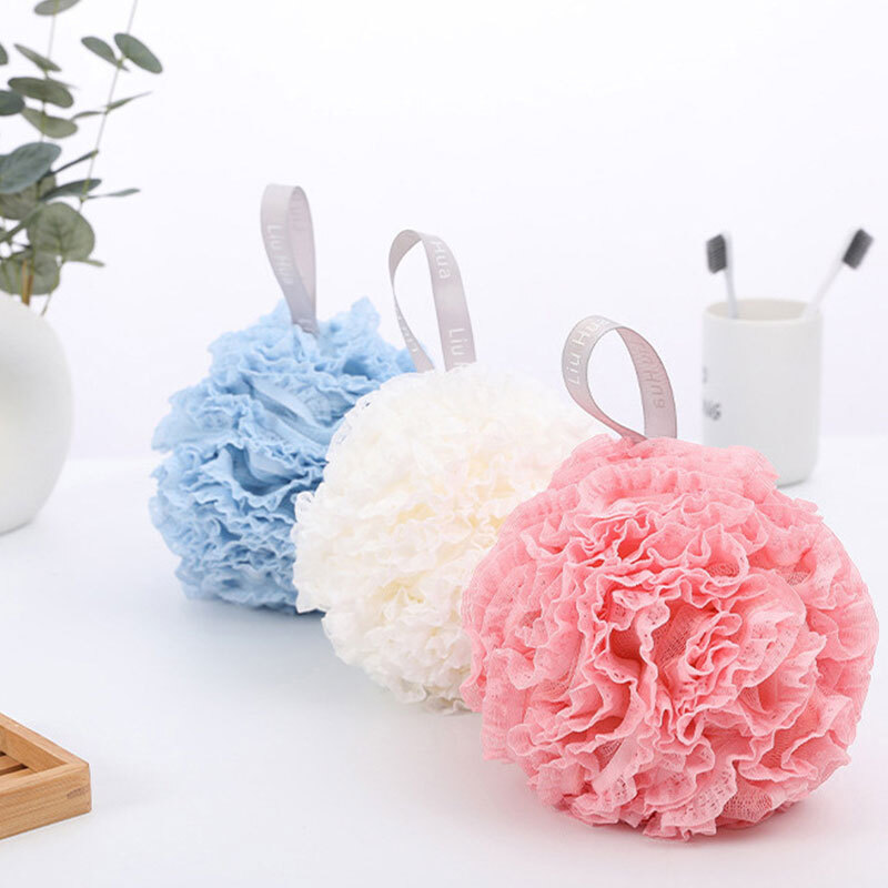 Exfoliating Large Body Scrubber Sponge Flower Brush Puff Bath Loofah ...