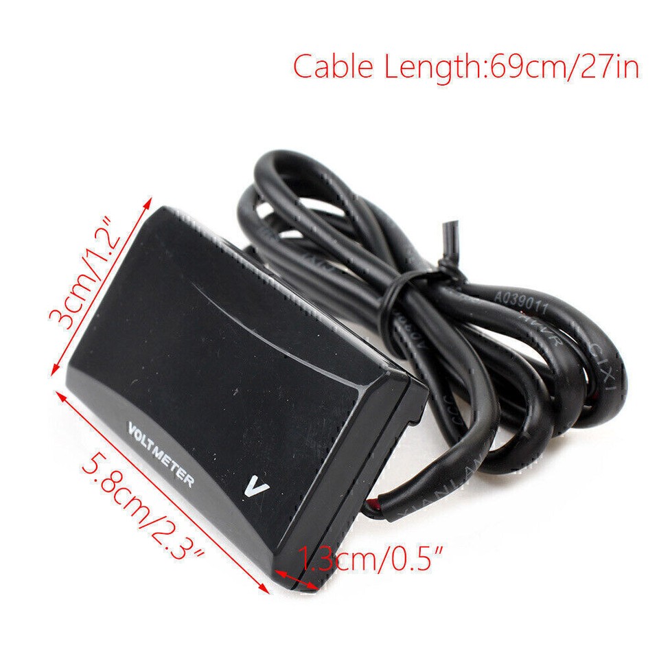 Universal Mini LED Digital Voltmeter Voltage Meter Instruments Gauge ...