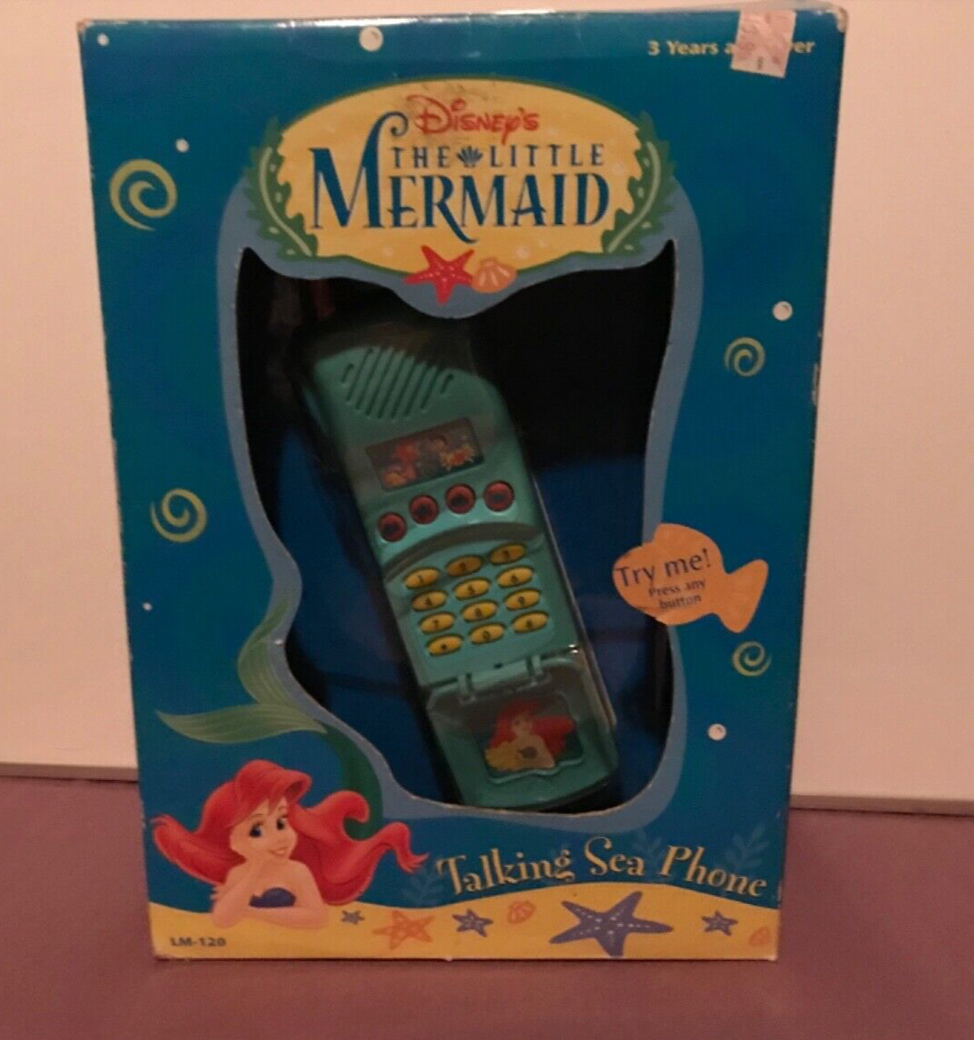 Disney's The Little Mermaid Talking Sea Phone Vintage 1990s Ariel for ...