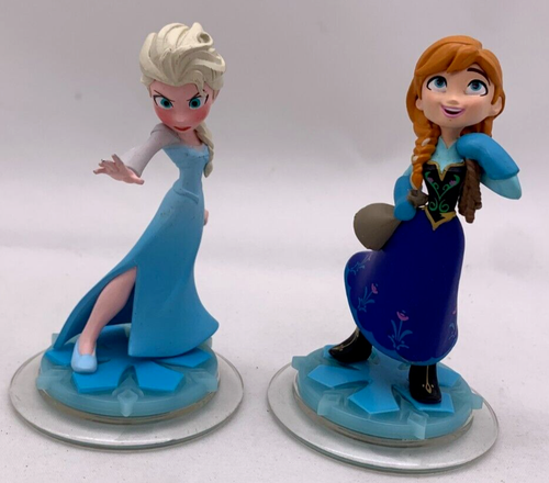 Disney Infinity 1.0 Frozen Character Figures Elsa and Anna - Tested | eBay