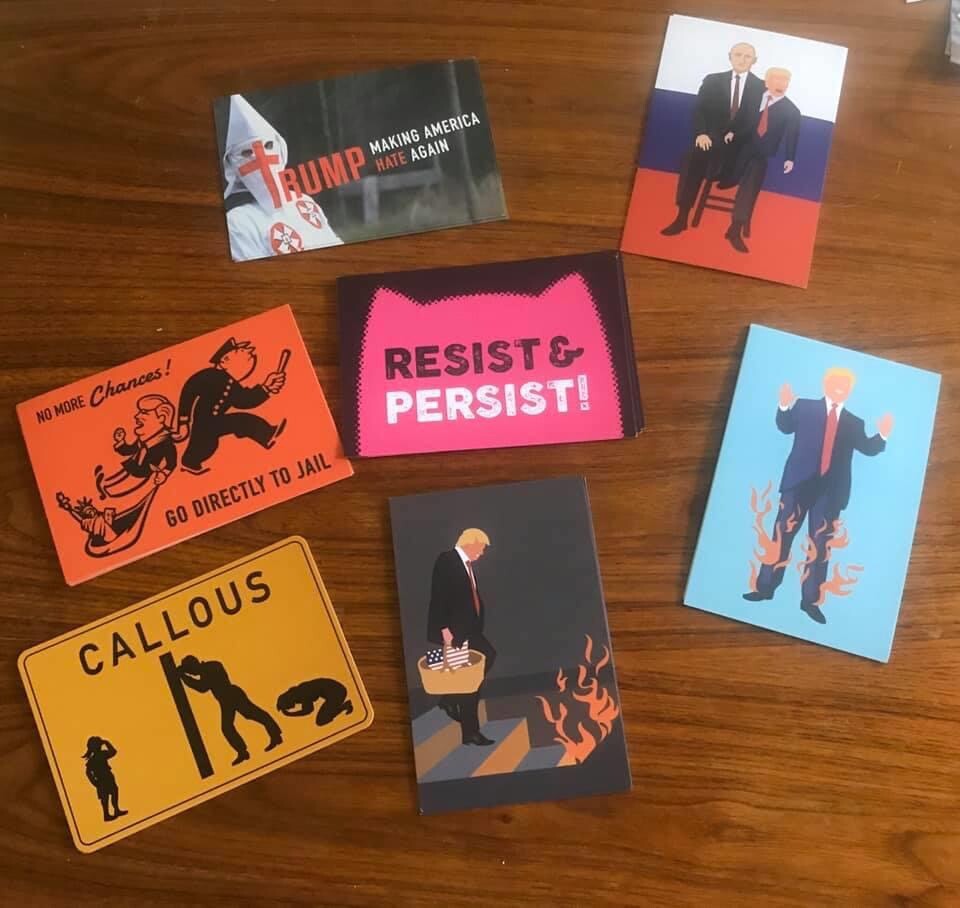 Trump Postcard Set AntiTrump Resist Protest 21 Set | eBay