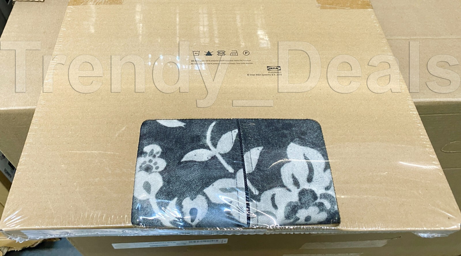 Ikea STRANDMON Slipcover Cover for Wing Chair, Floral Frörum Beige ...