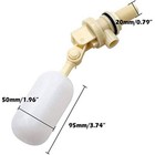 4 Pack Float Valve Stable Water Float Valve Shut Off 1/2" Automatic ...