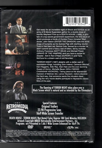 DEATH HOUSE & TERROR NIGHT (DVD) Double Feature - John Saxon, Michelle ...