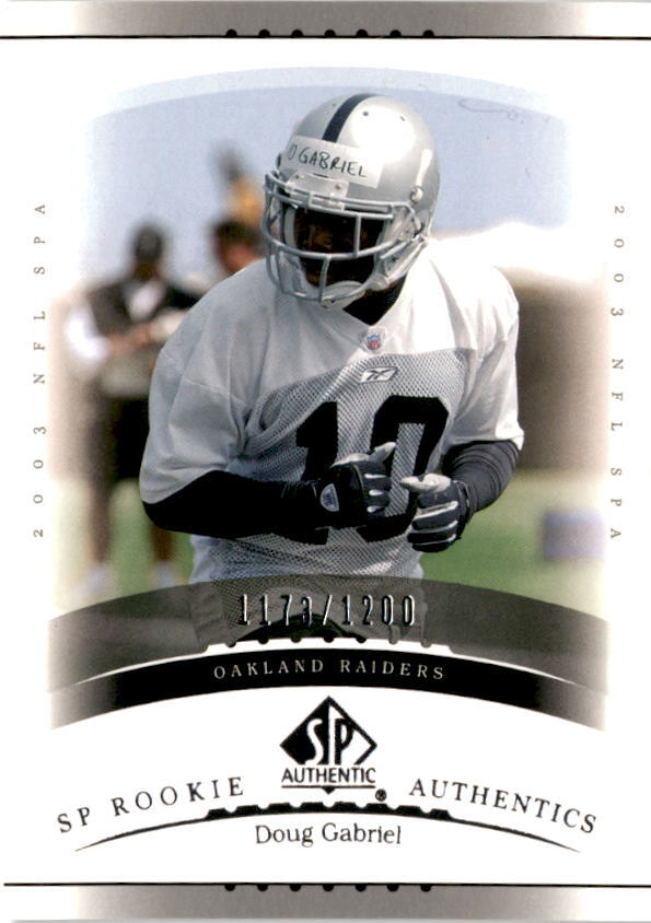 2003 SP Authentic #185 Doug Gabriel /1200 | eBay