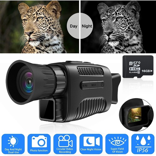 HD Digital Night Vision Monocular 6.8X Zoom 850nm Infrared Scope IR ...