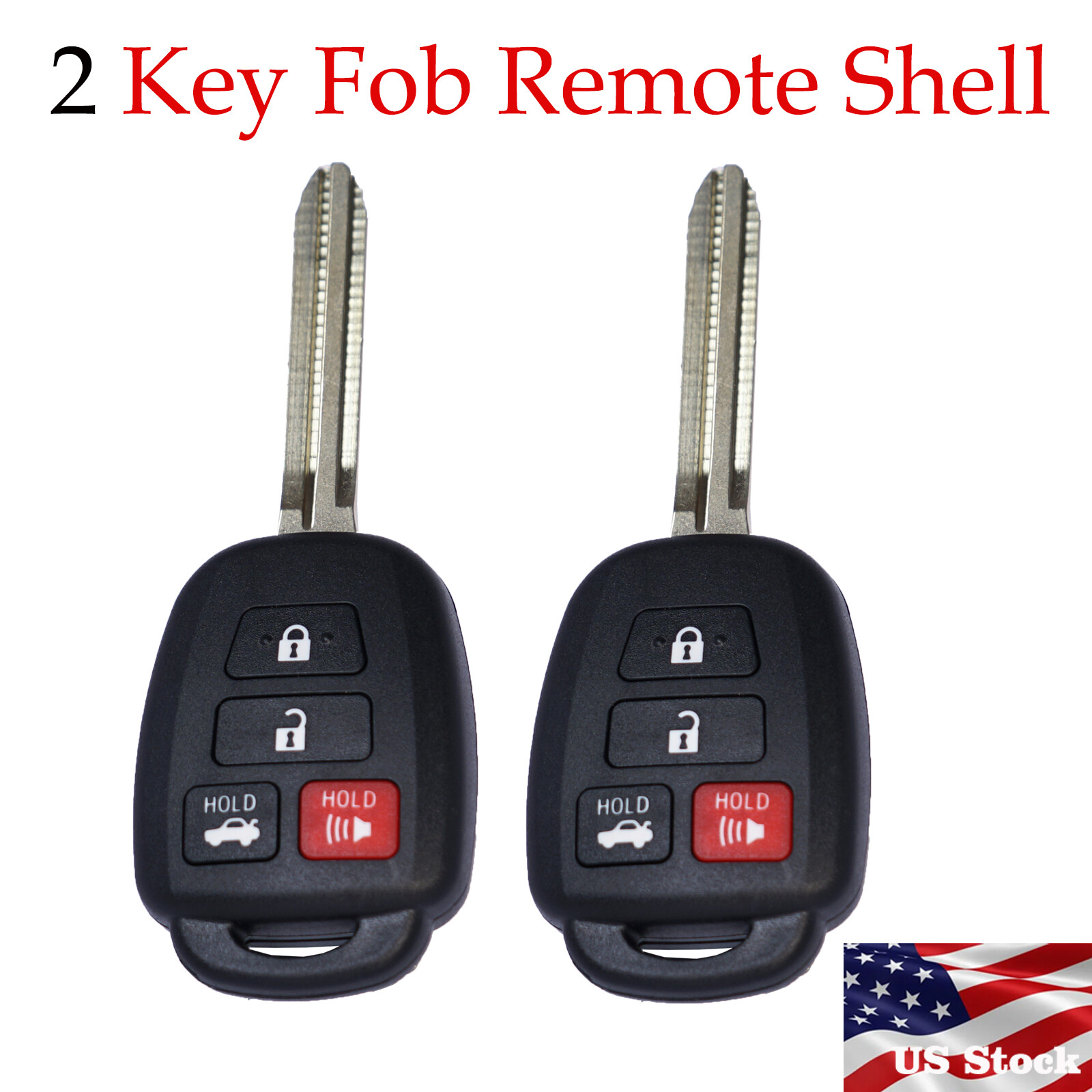 2 For 2014 2015 2016 2017 2018 Toyota Corolla Keyless Entry Remote Key ...