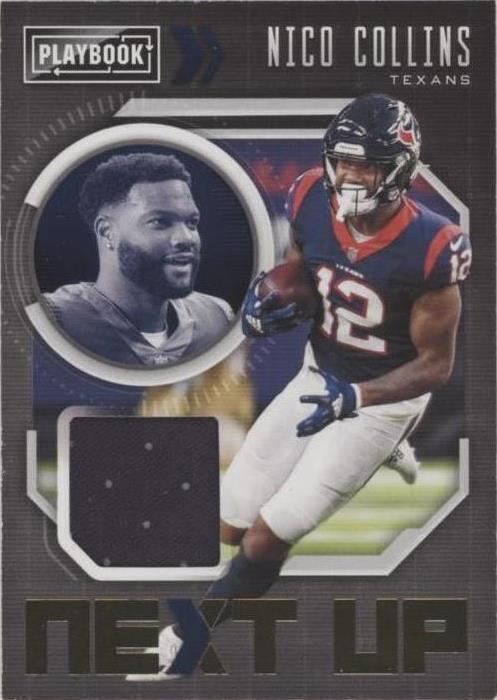 2021 Panini Playbook - Next Up Nico Collins #NXT-NCO Jerseys (MEM, RC ...