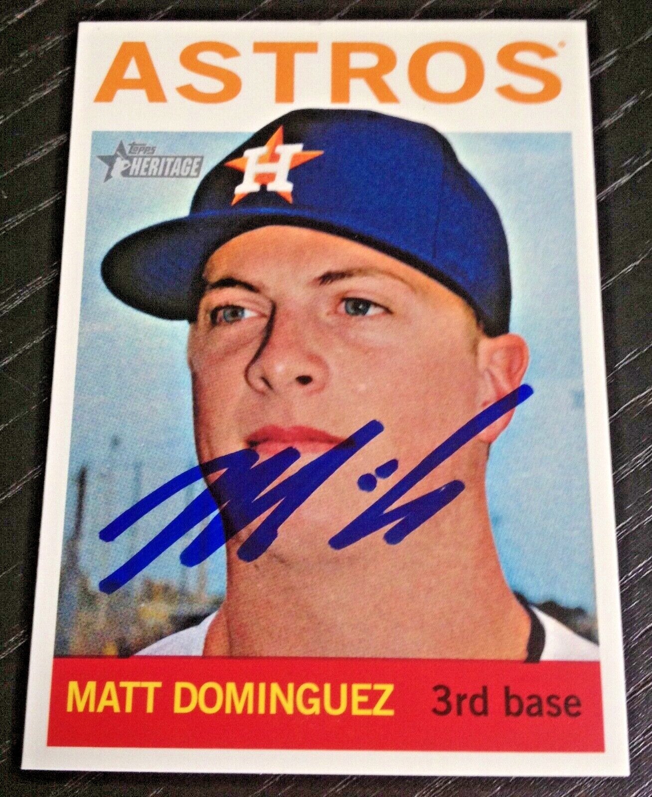 Matt Dominguez - 2013 Topps Heritage Signed Autograph Auto Card #271 ...