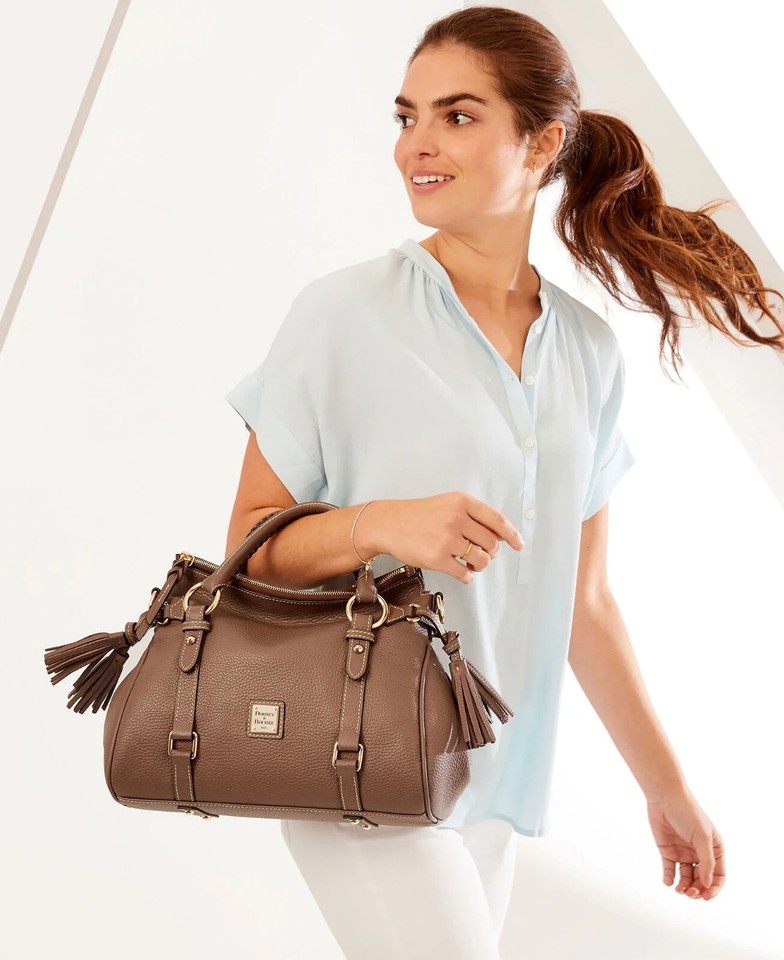 Dooney & Bourke Pebble Grain Satchel 🐘 Elephant 🐘 Color Made In USA | eBay