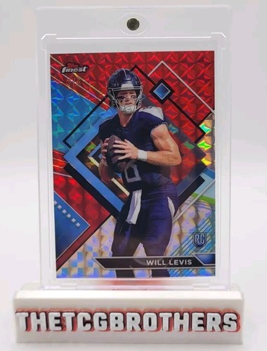 Will Levis /5 Red Geometric Topps Finest Chrome Composite 2023 #244 ...