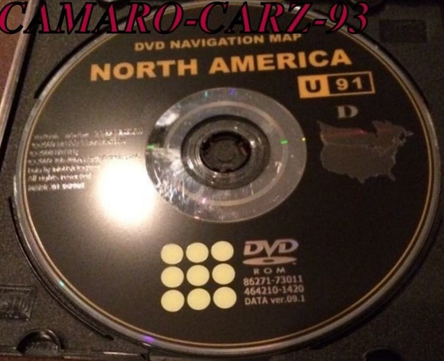 2006-2009 Toyota Lexus Prius Sienna DVD Navigation Map U91 U 91 D North ...