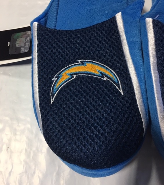 San Diego Chargers Youth Jersey Mesh SLIDE SLIPPERS New - FREE SHIPPING ...