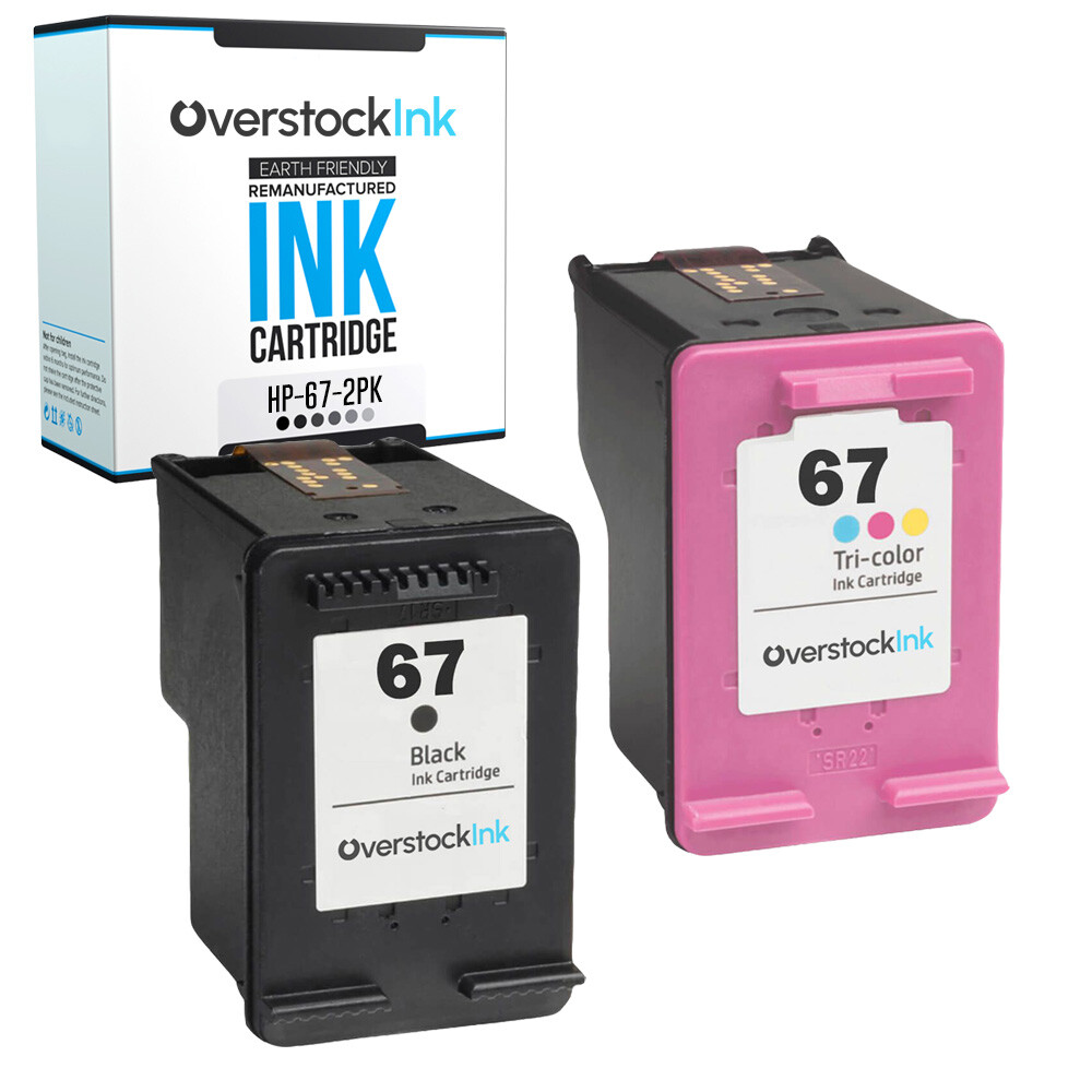 67 Ink Cartridge Combo Pack of 2 for HP ENVY 6065e, 6066e, 6075, 6075e ...